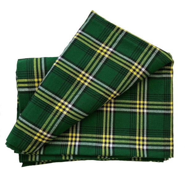 Maasai Shuka Green Plaid Multipurpose Wrap Throw | Craftorona