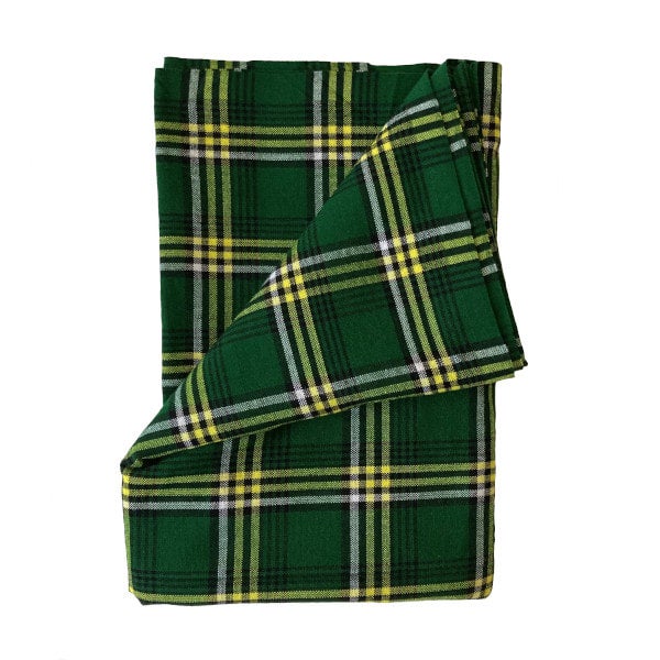 Maasai Shuka Green Plaid Multipurpose Wrap Throw | Craftorona