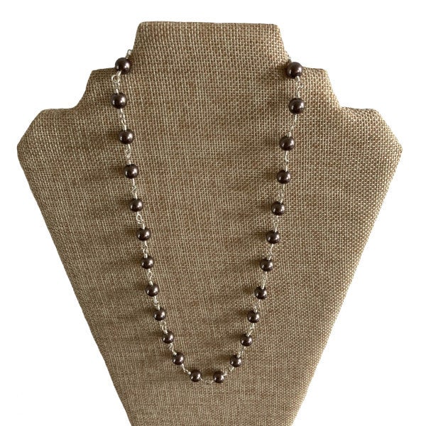 Brown Bead Chain Necklaces | Craftorona
