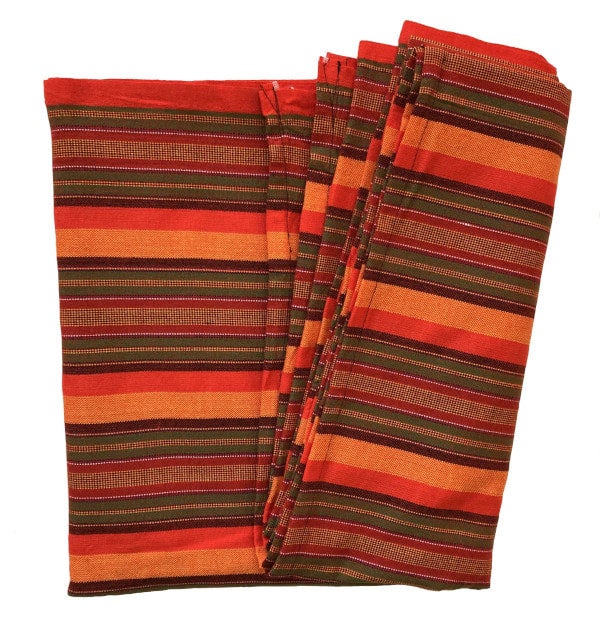 Maasai Shuka Multi Striped 100% Acrylic Wrap Throw. | Craftorona