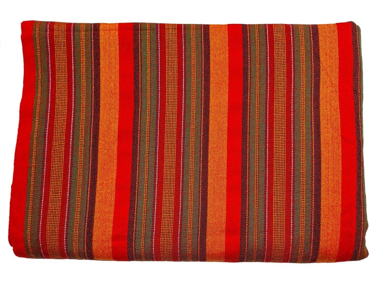 Maasai Shuka Multi Striped 100% Acrylic Wrap Throw. | Craftorona