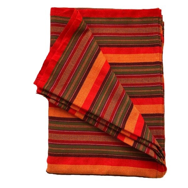 Maasai Shuka Multi Striped 100% Acrylic Wrap Throw. | Craftorona